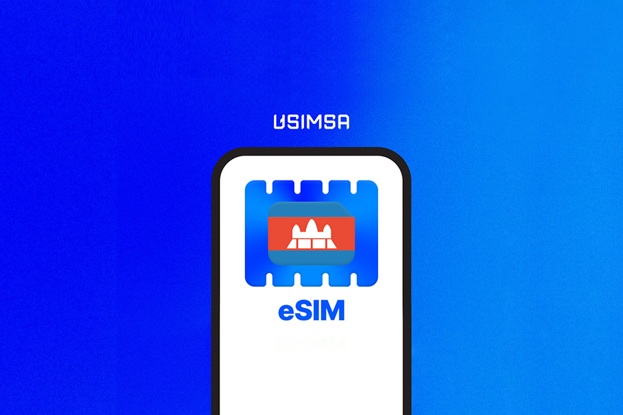 캄보디아 eSIM (데이터 LTE 500MB + 속도저하 무제한 이심)